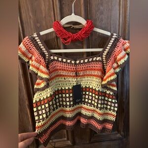 Rails | Tops | Nwt Rails Anna Tropical Crochet Top Xl | Poshmark
